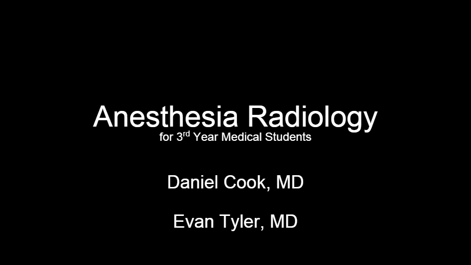 MS3 Anesthesia | CaseStacks.com
